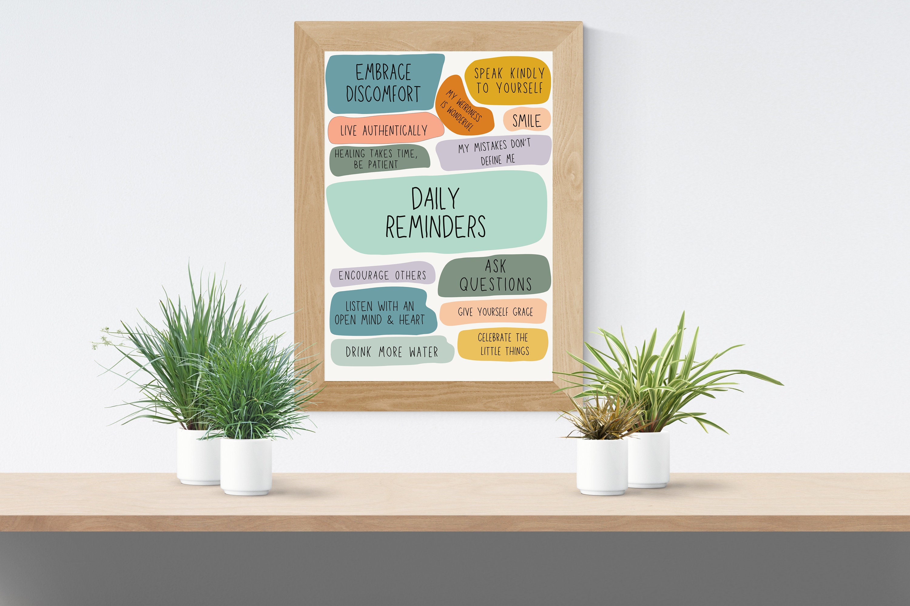 Daily Reminders | Positive Affirmations Poster | Self-care | Positive ...