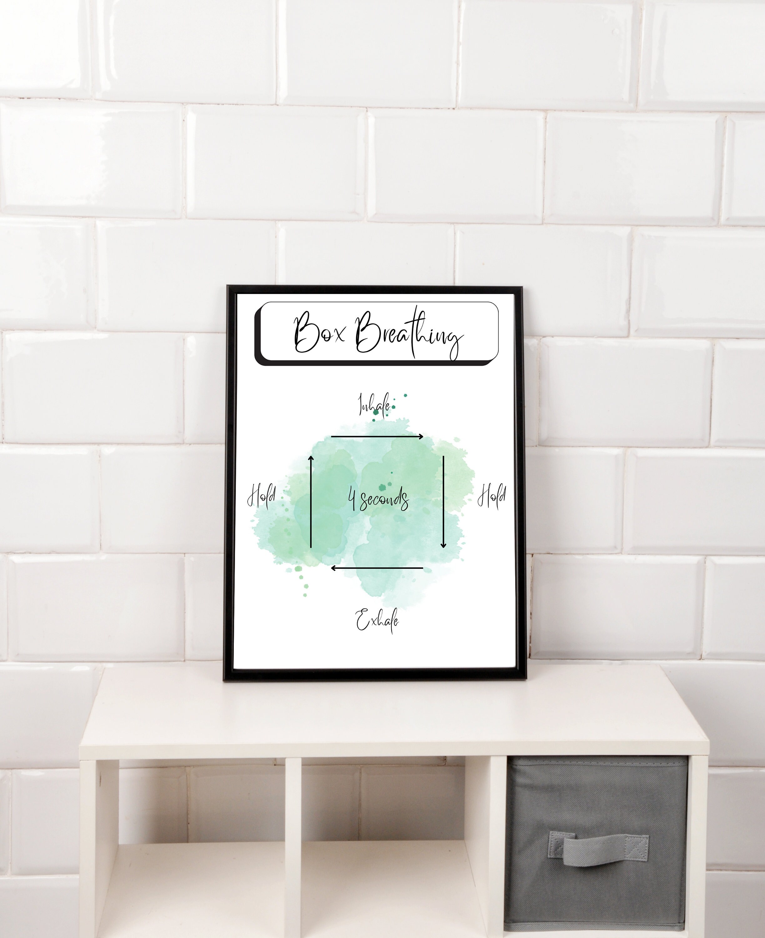 Box Breathing Exercise Poster | SEL | Self-regulation | Therapy ...
