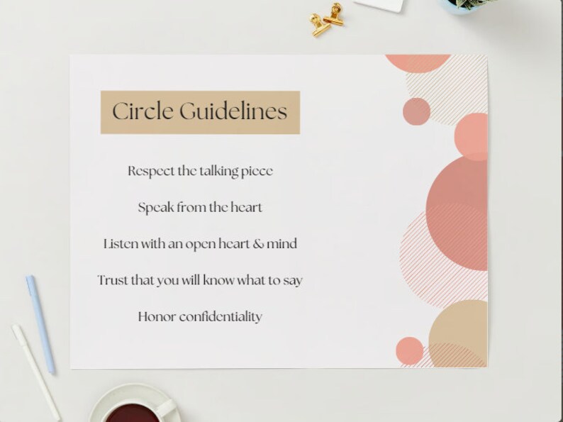 Restorative Circle Guidelines | Restorative Justice Practices | Restorative Discipline ...