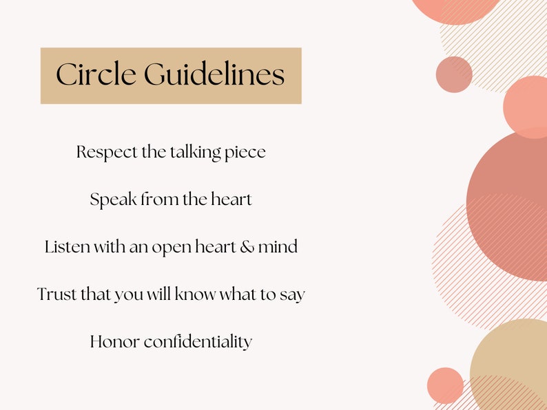 Restorative Circle Guidelines | Restorative Justice Practices | Restorative Discipline ...