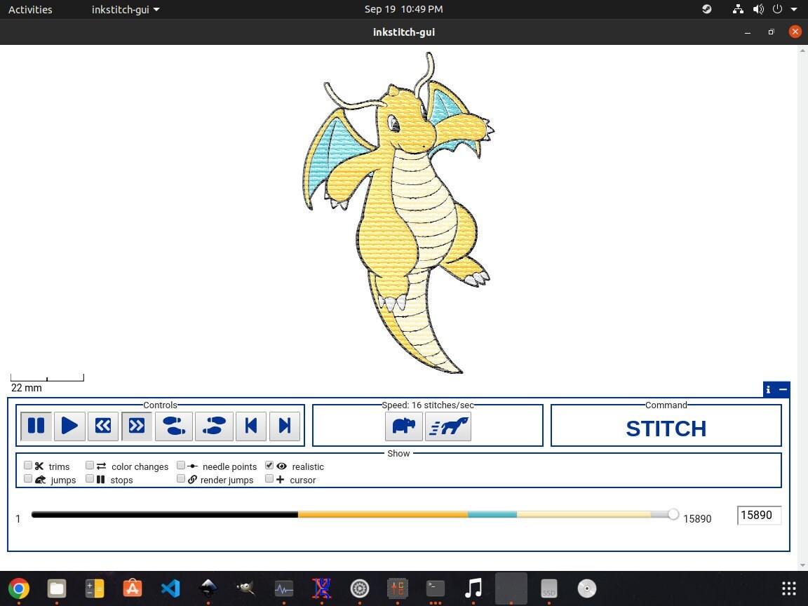 Dragonite Embroidery File - Etsy