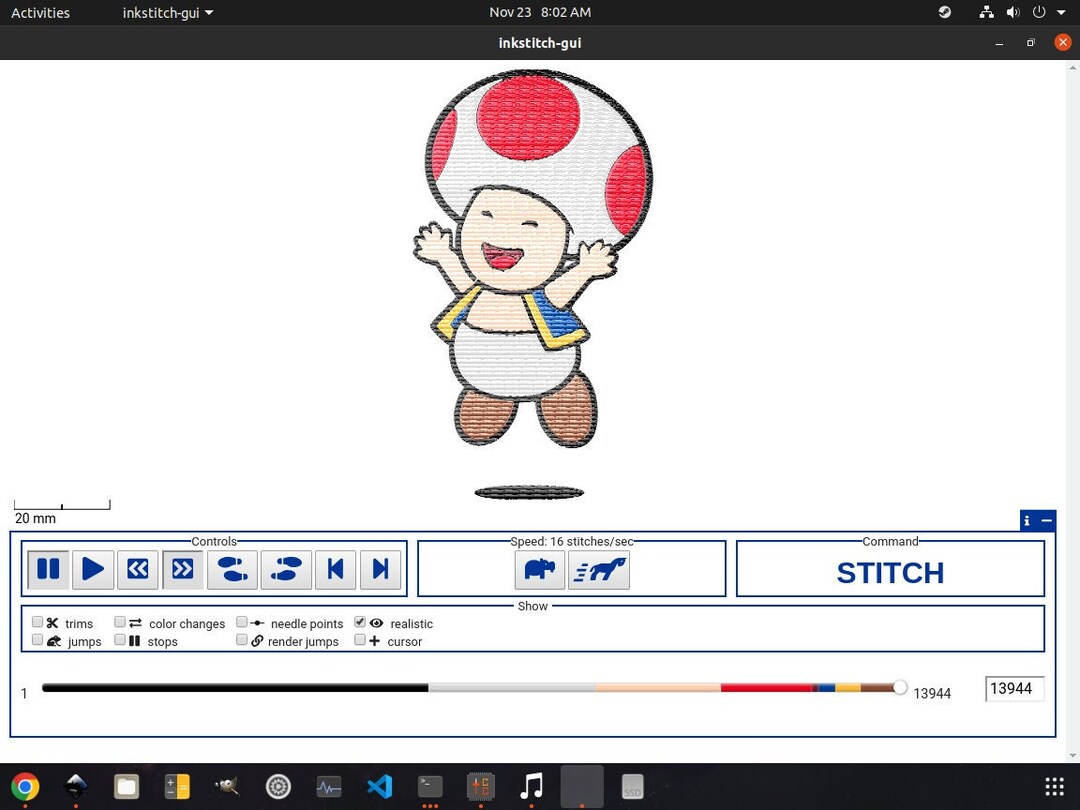 Toad Embroidery File - Etsy