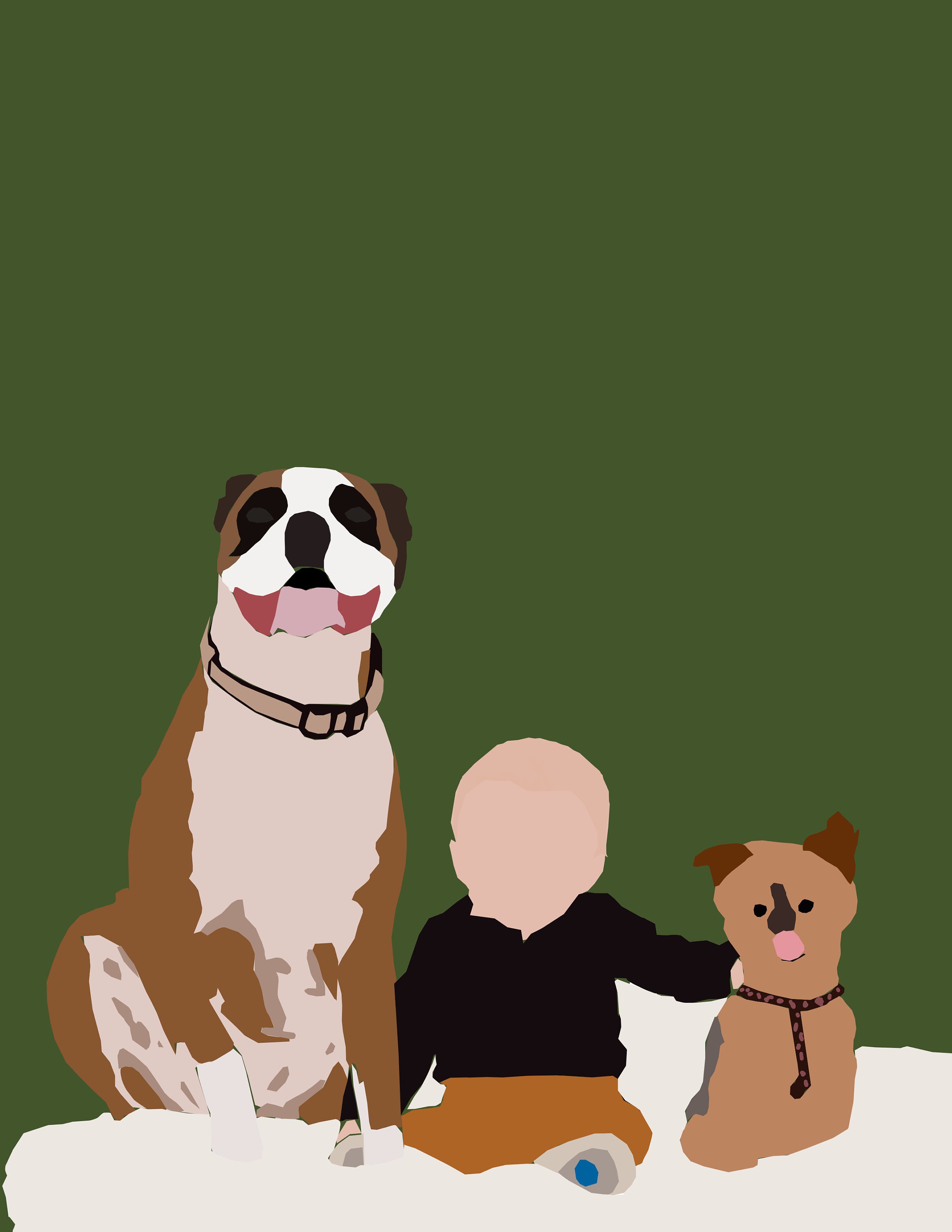 Personalized Faceless Portraits Digital Art Family Faceless - Etsy