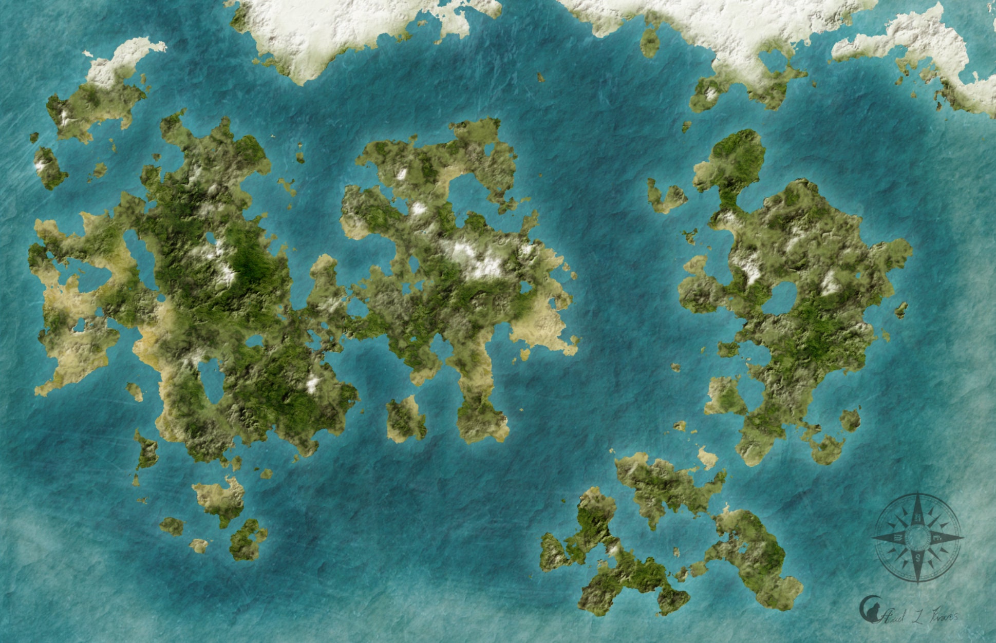 Custom Fantasy Map Commission - Large Digital File Download - Etsy