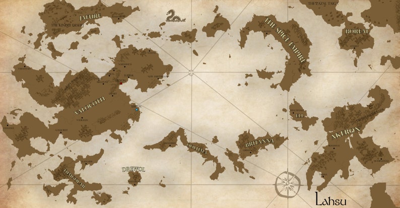 Custom Fantasy Map Commission - Large Digital File Download - Etsy