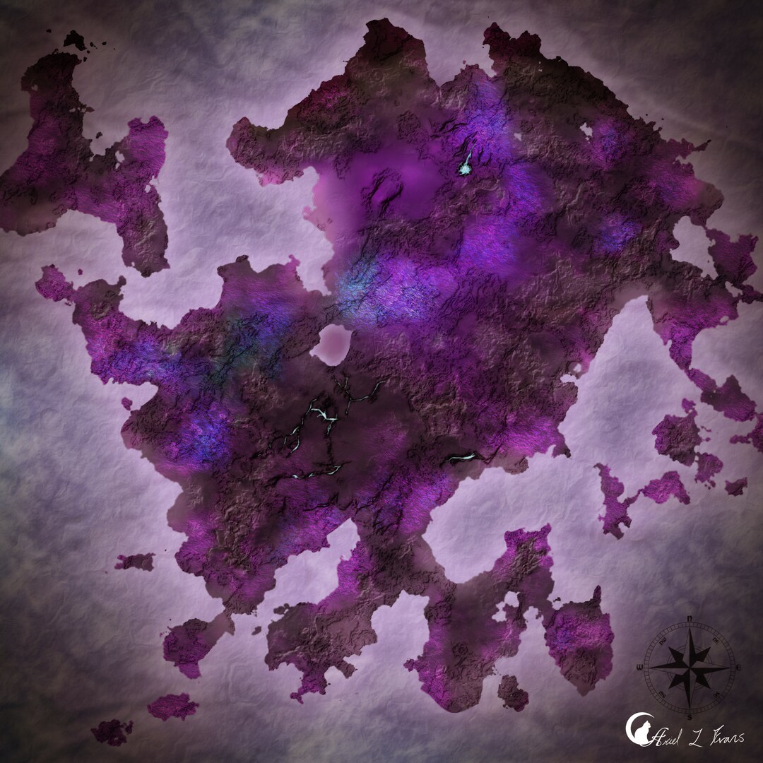 Custom Fantasy Map Commission - Large Digital File Download - Etsy