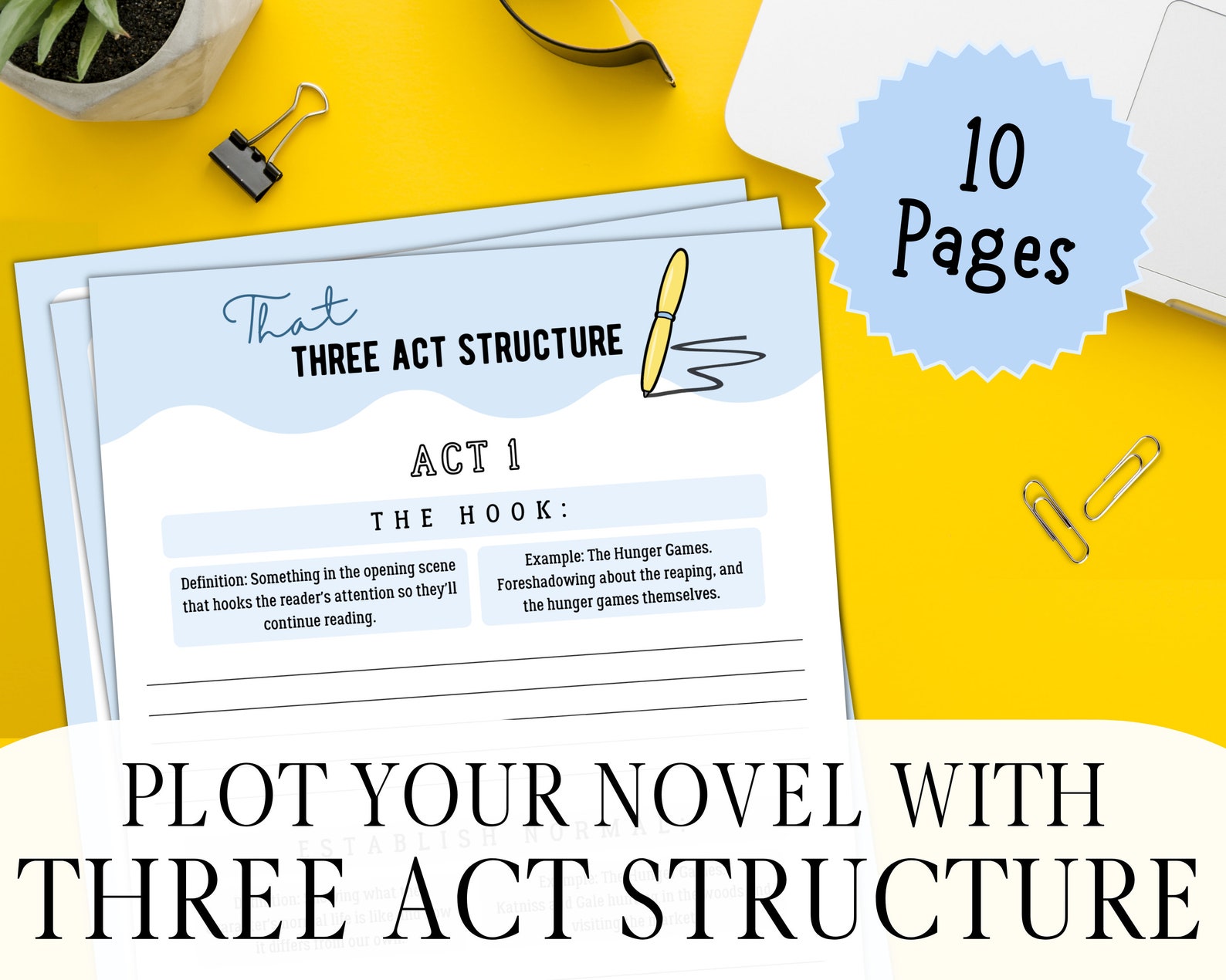 Story Structure Worksheet Plot Your Novel Plot Your Book - Etsy
