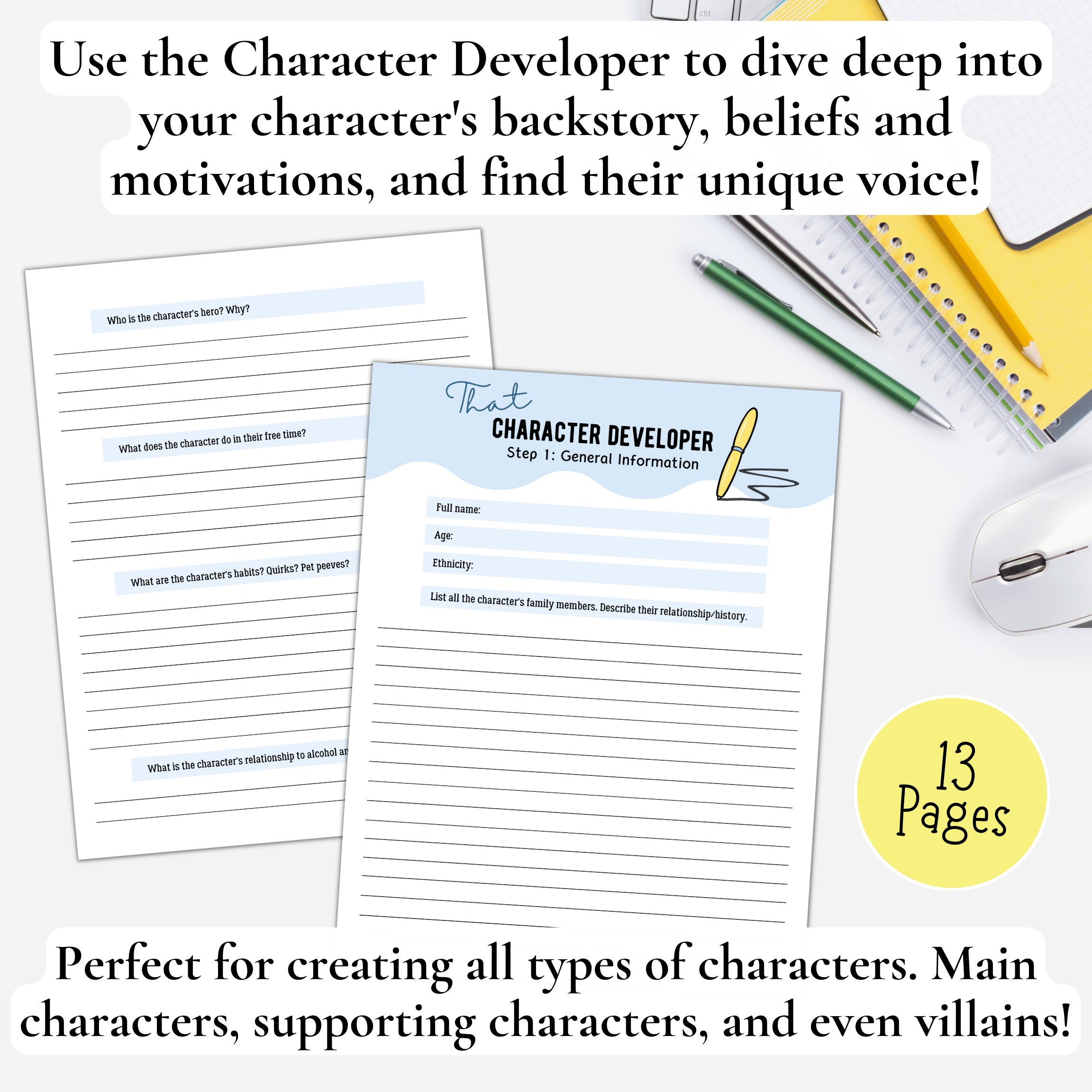 Snowflake Method Bundle Snowflake Method, Snowflake Method Worksheet ...