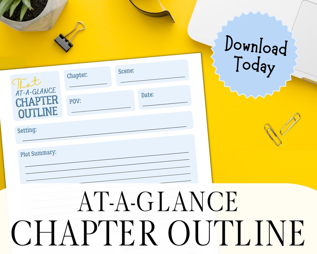 Chapter Outline Nanowrimo Worksheet Story Outline Novel - Etsy