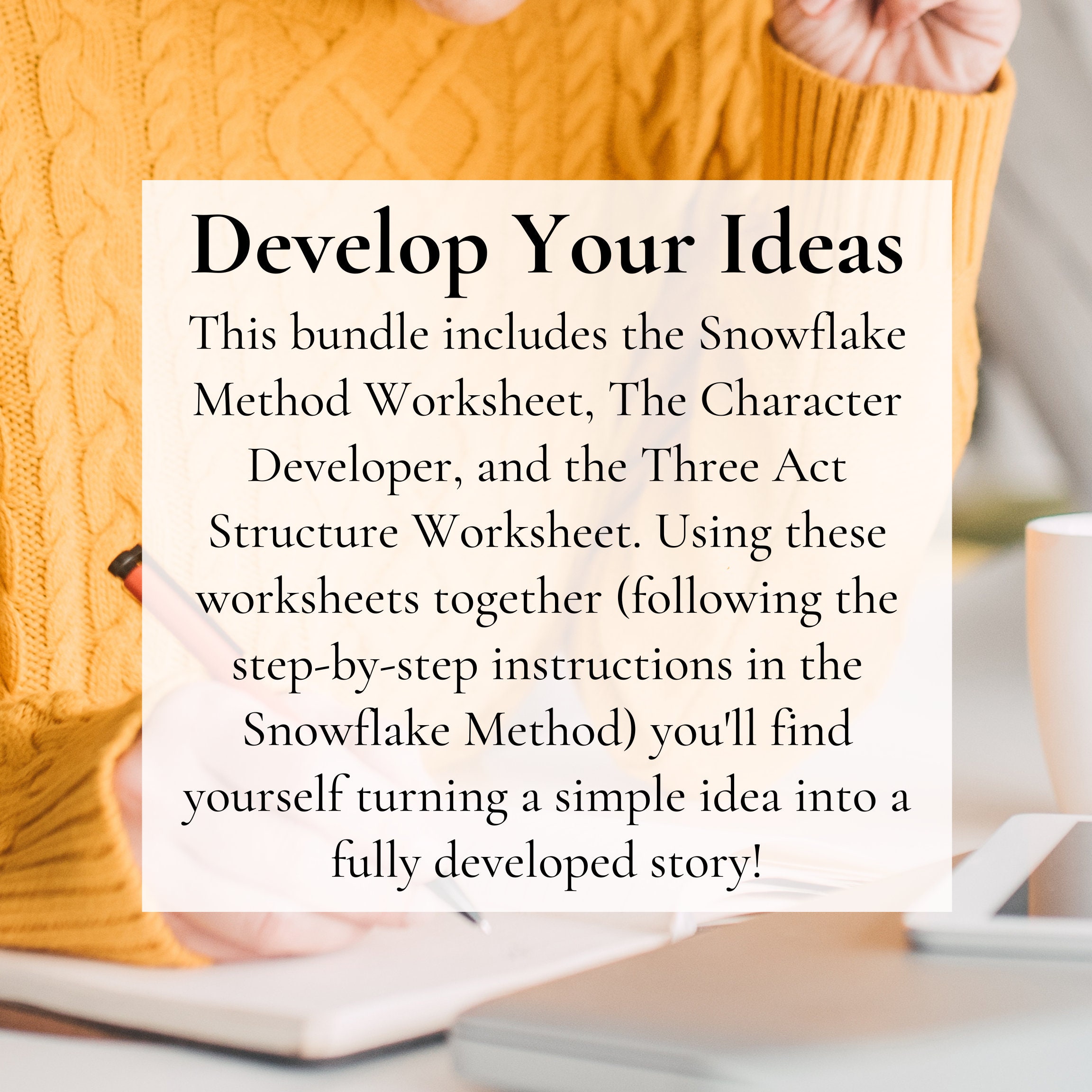 Snowflake Method Bundle Snowflake Method, Snowflake Method Worksheet ...