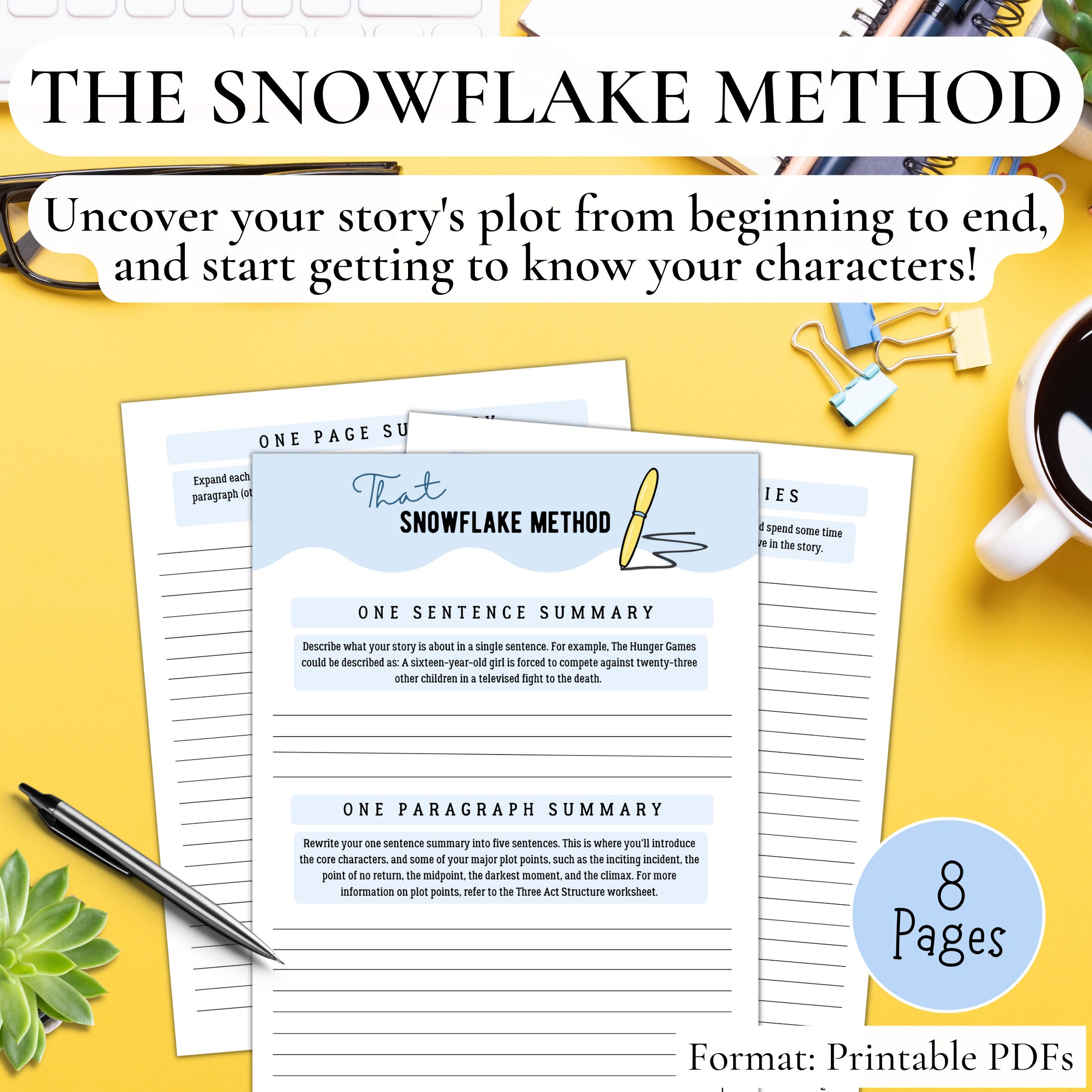 Plan a Book Kit - Write a Book, Write a Novel, Plan a Book, Plan a ...