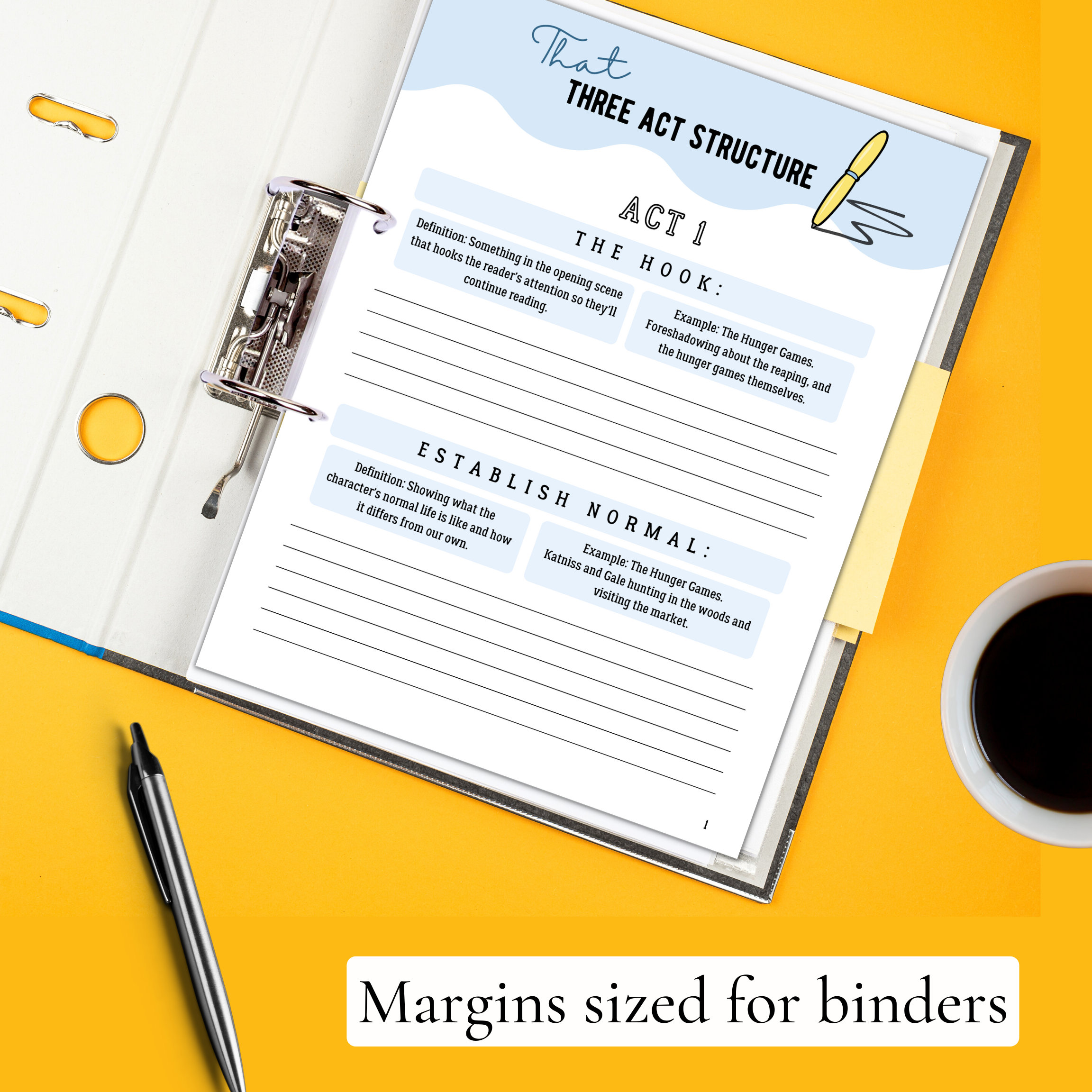 Three Act Structure Bundle Plotting Worksheet, Three Act Structure ...