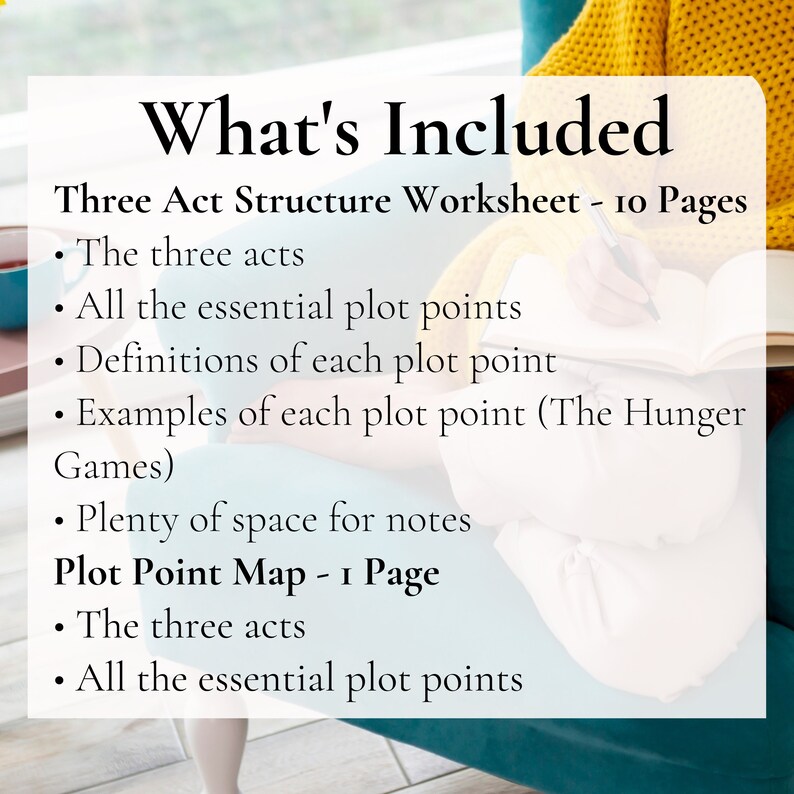 Three Act Structure Bundle - Plotting Worksheet, Three Act Structure ...