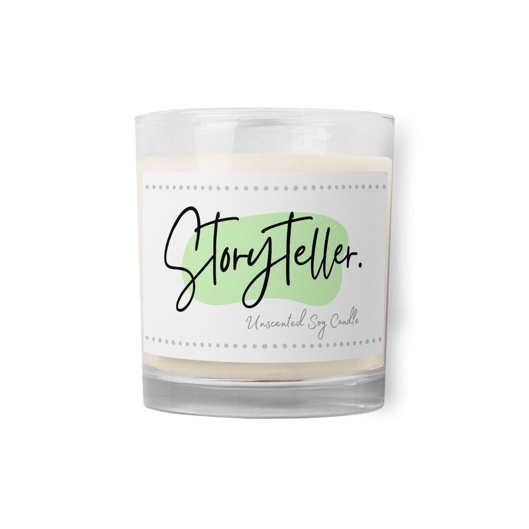 Unscented Soy Storyteller Candle - Writer Candle, Writing Candle ...