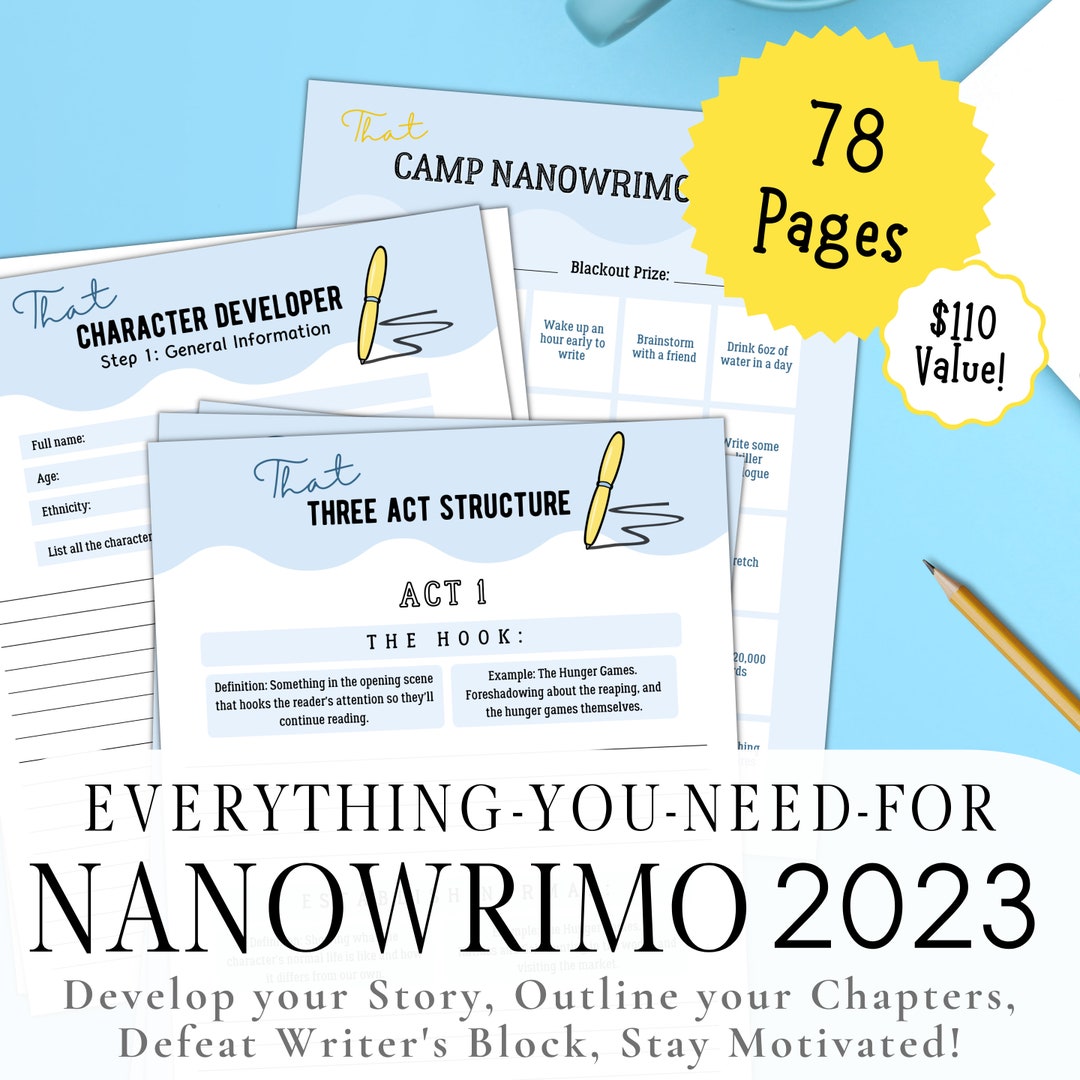 2023 Nanowrimo Kit Nanowrimo, Nanowrimo Help, Write a Book, Write a ...