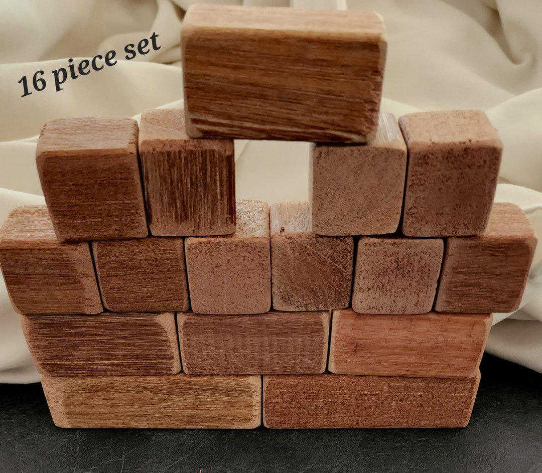 Mahogany Building Blocks - Etsy