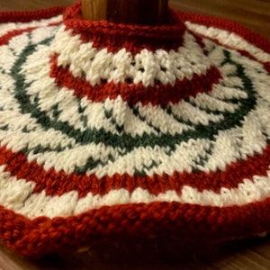 Christmas Tree Skirt Knitting Pattern PDF Instant Download - Etsy