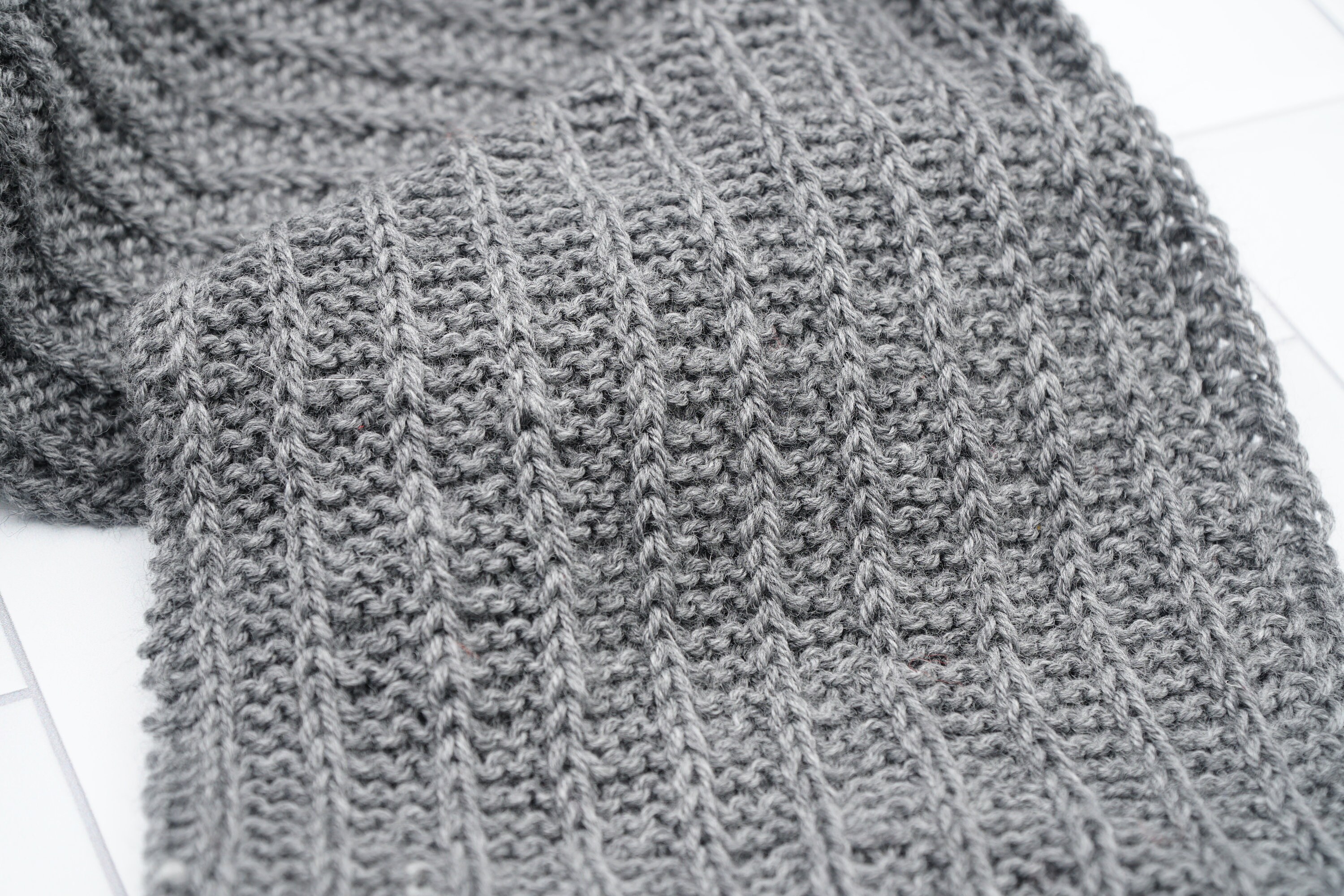 Ribbed Scarf Knitting Pattern PDF Instant Download - Etsy