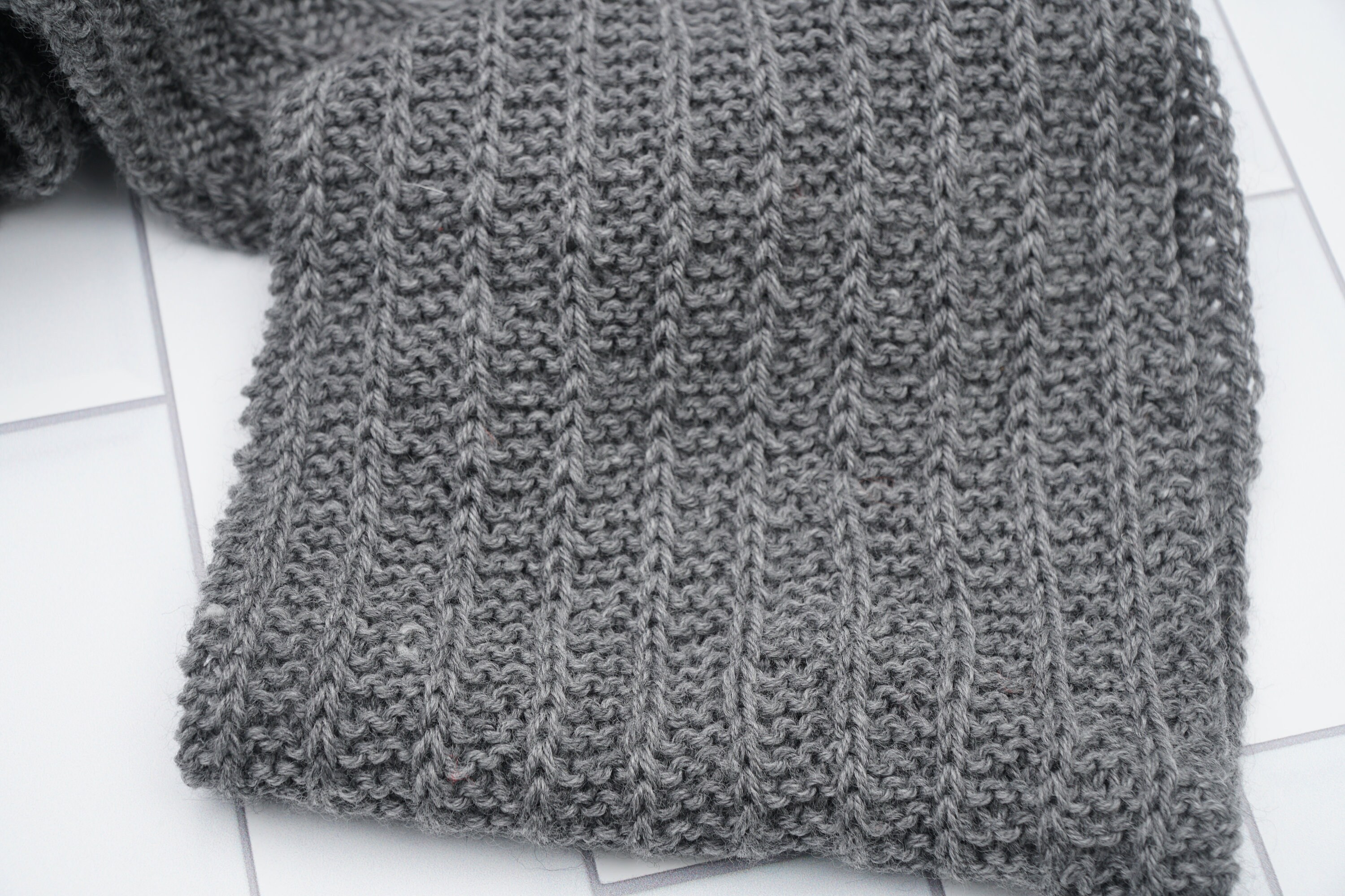 Ribbed Scarf Knitting Pattern PDF Instant Download - Etsy