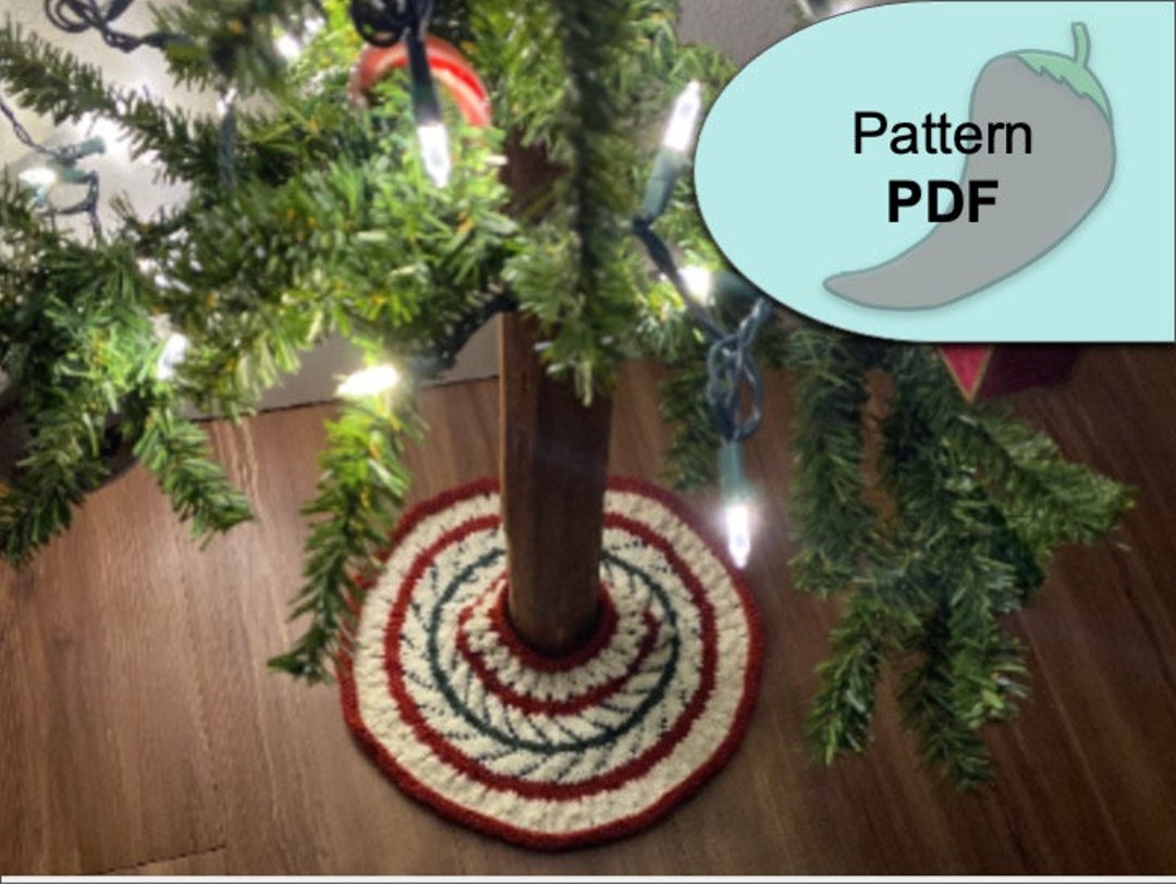 Christmas Tree Skirt Knitting Pattern PDF Instant Download - Etsy