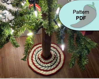 Forest for a Tree Skirt Knitting Pattern PDF Download and Bonus Sweet ...