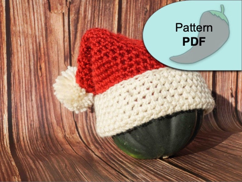 Baby Santa Hat Crochet Pattern PDF Christmas Baby Christmas Pattern ...
