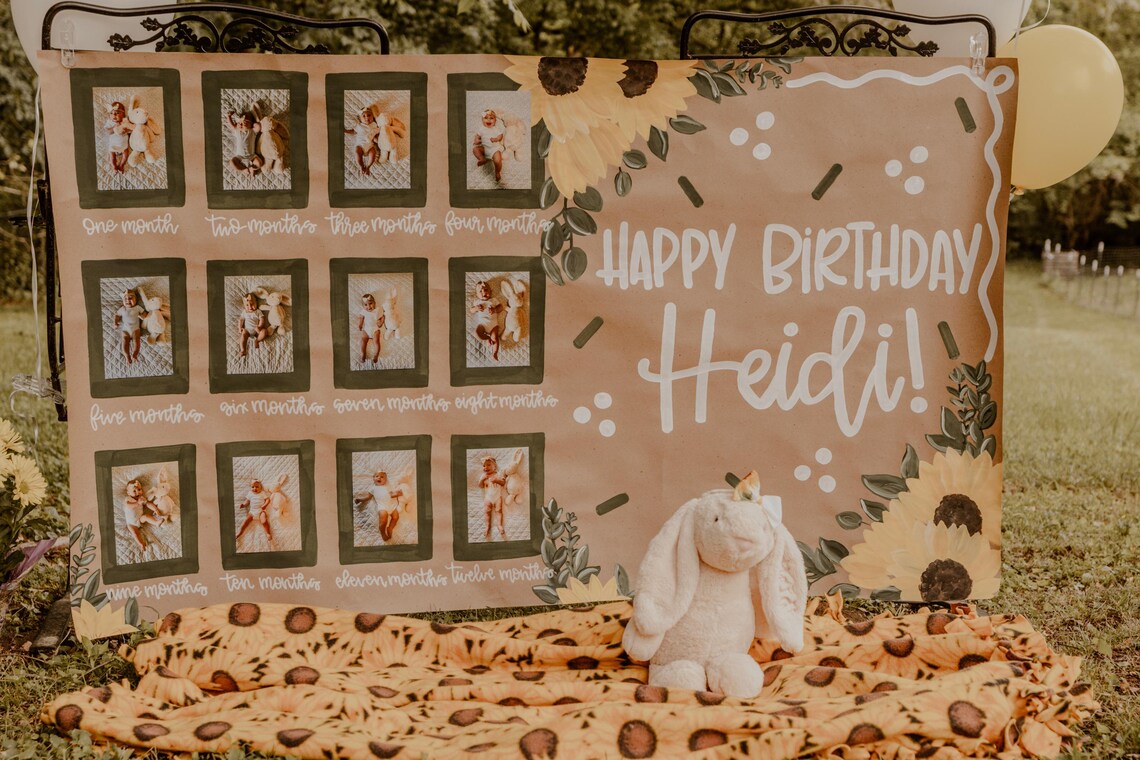 Custom Hand-painted Kraft Paper Banner – Personalized Party Decoration ...