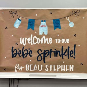 Hand Painted Custom Party Banner: Kraft Paper Birthday Decor - Etsy