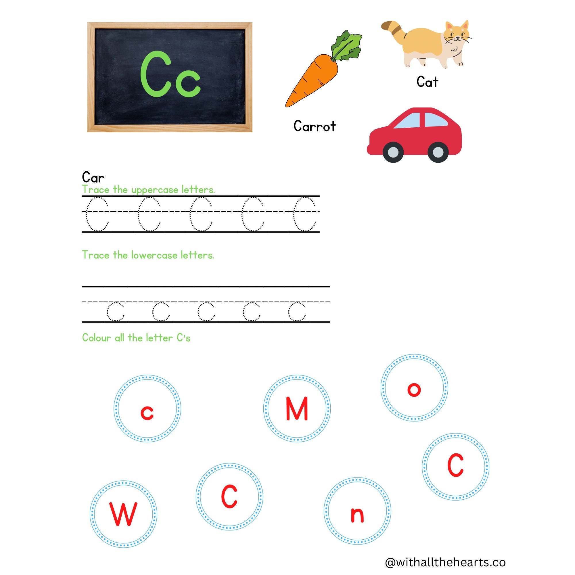 All 26 Letters From A-Z, Find and Seek for Pre-school With Free Custom ...