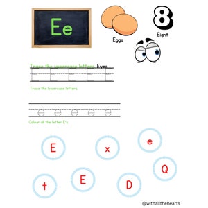 All 26 Letters From A-Z, Find and Seek for Pre-school With Free Custom ...