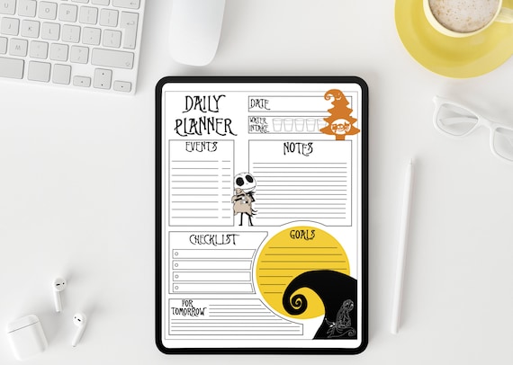 Nightmare Before Christmas Daily Planner - Etsy
