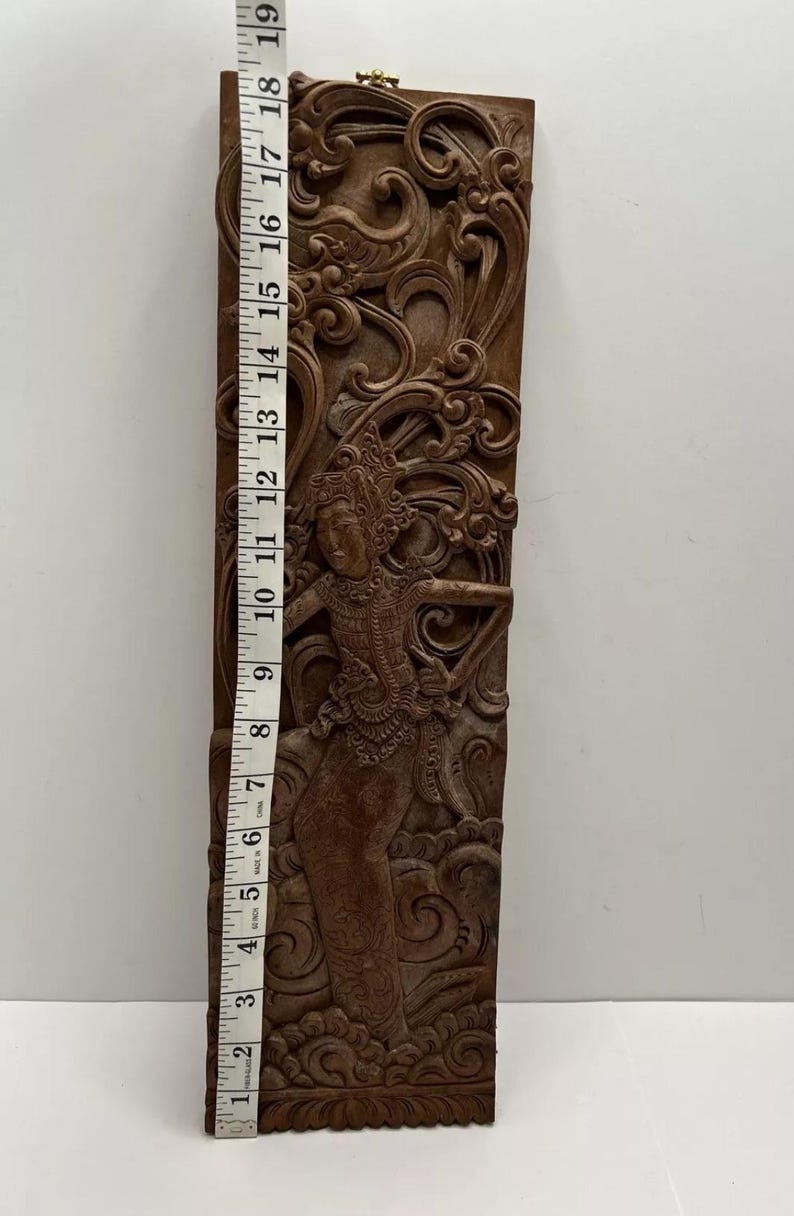Antique “RAKA” INDONESIAN MAHOGANY Wood Plaque 18.5 Inches - Etsy