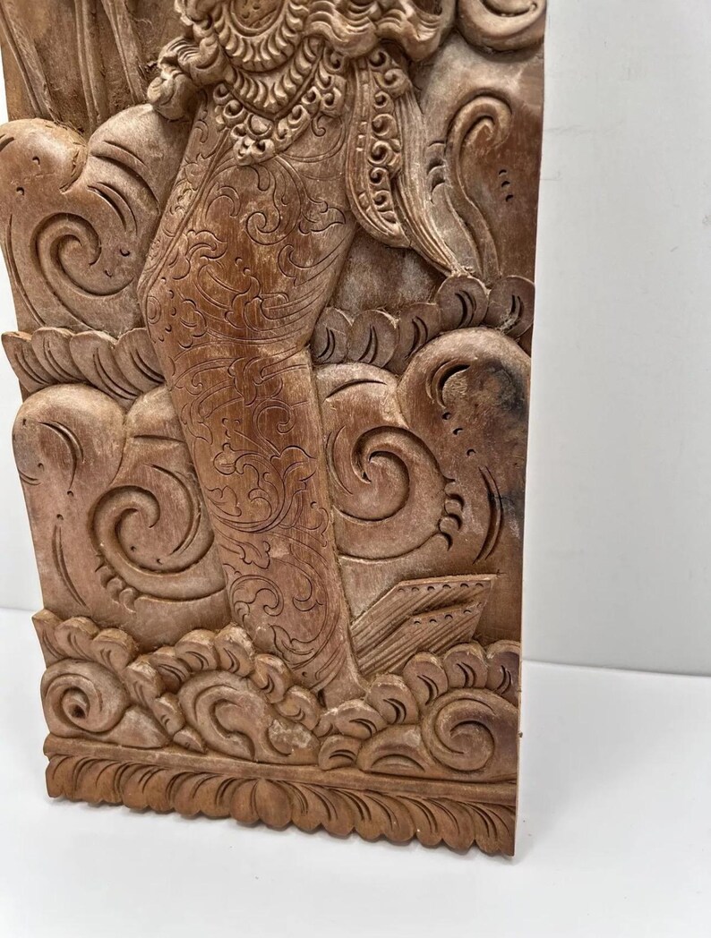 Antique “RAKA” INDONESIAN MAHOGANY Wood Plaque 18.5 Inches - Etsy