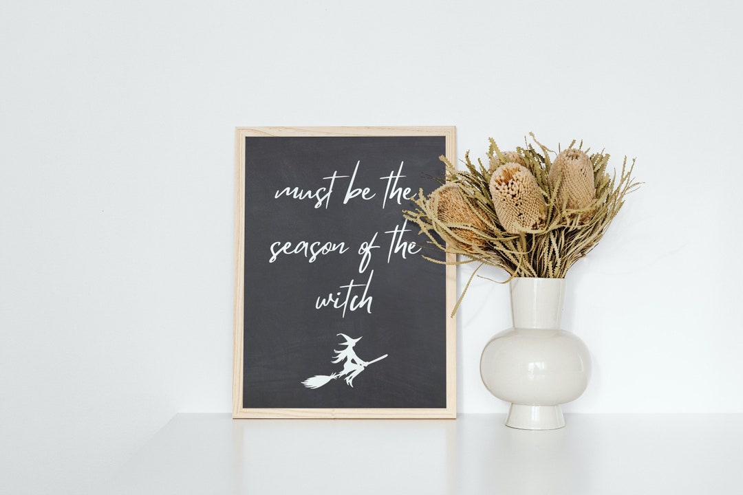 Halloween Season of the Witch Printable Art | Song Lyric Digital ...