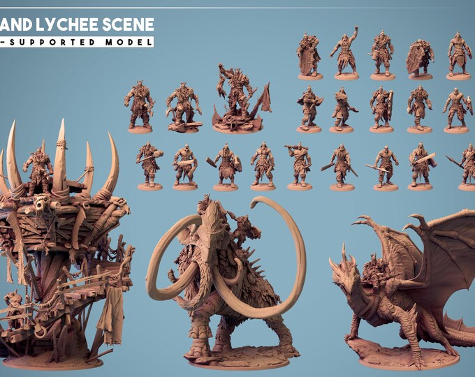 Orc Army | Northern Orcs | Rescale Miniatures | Dnd | RPG | Tabletop | War Gaming | Minis ...