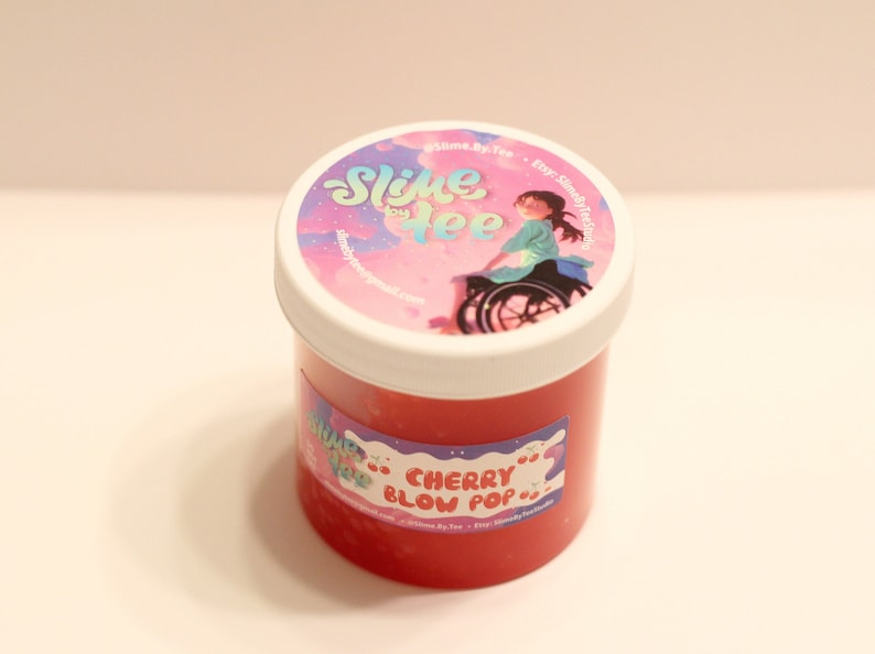Cherry Blow Pop Slime - Etsy