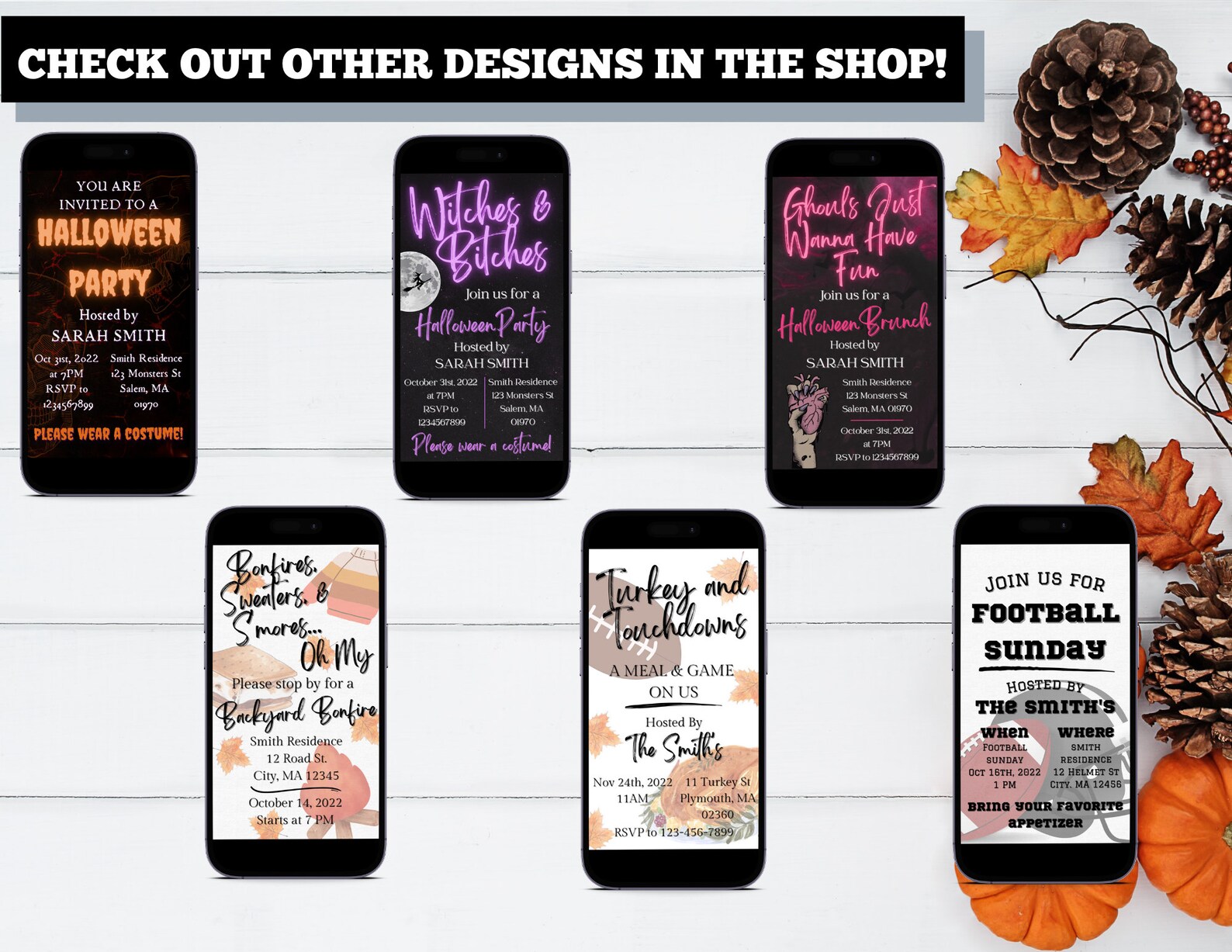 EDITABLE Friendsgiving Digital Invitation Fun Food & - Etsy