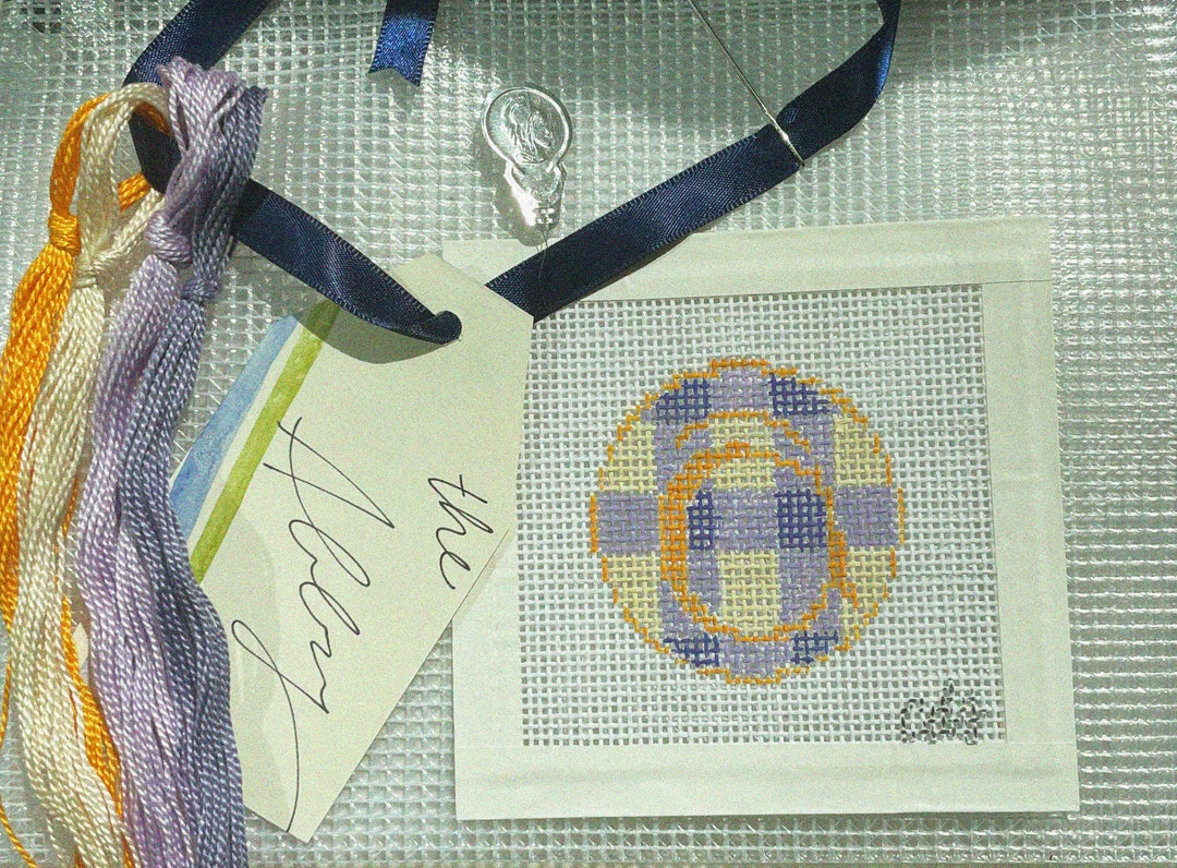 The Abby - Beginner Personalized Needlepoint Patch Kit - Etsy