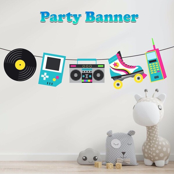 80s Party Banner - Etsy