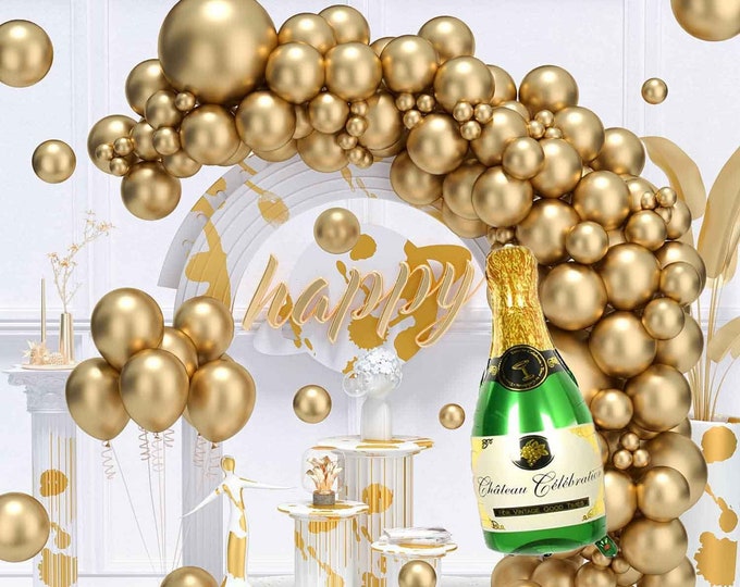 Champagne Balloon Garland Champagne Balloon Decorations Champagne ...
