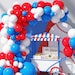 Red, Blue and White Balloons Garland Birthday Party Decorations | Baby ...
