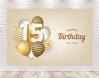 15th Birthday Background - Etsy