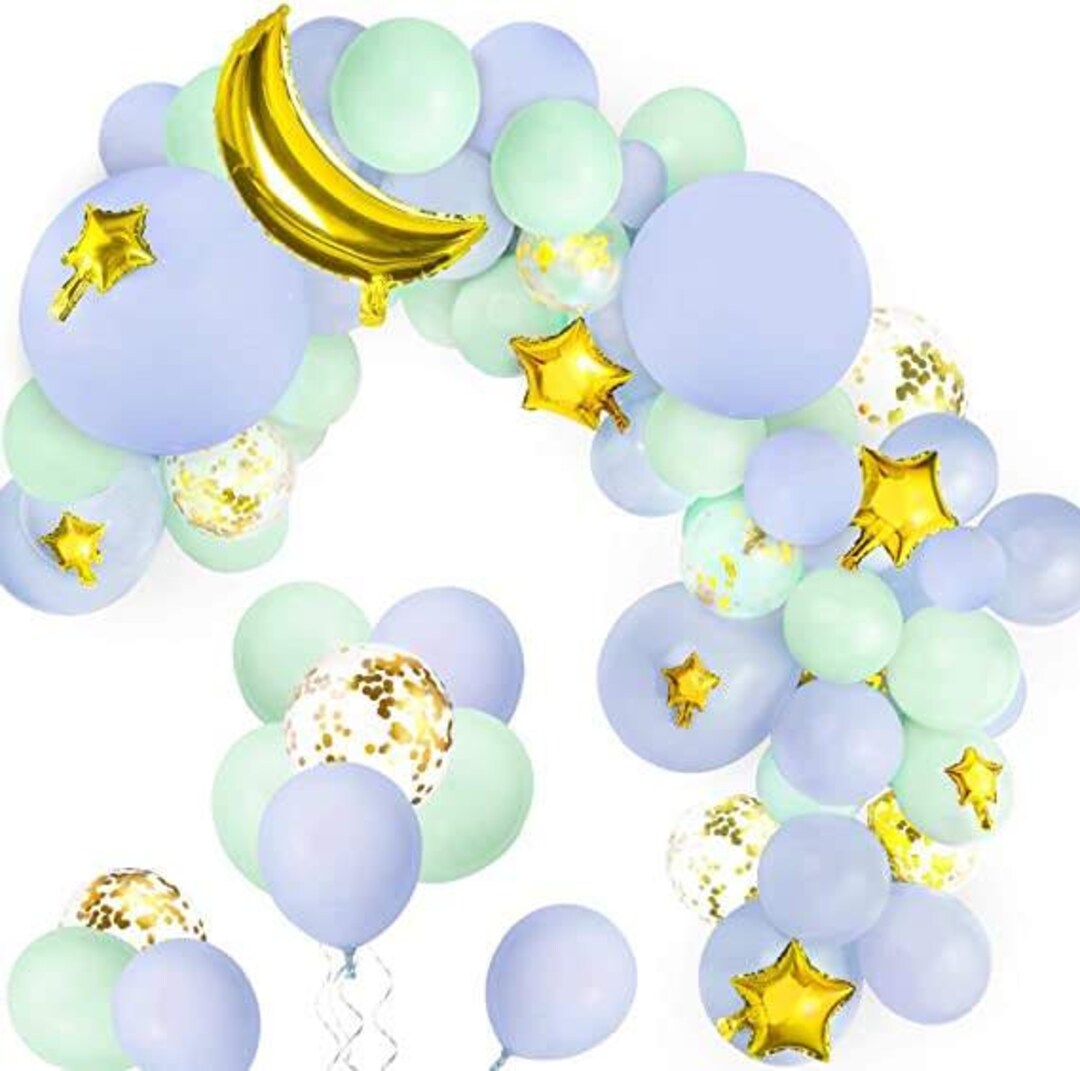 Moon and Stars Balloons Garland Birthday Party Decorations - Etsy