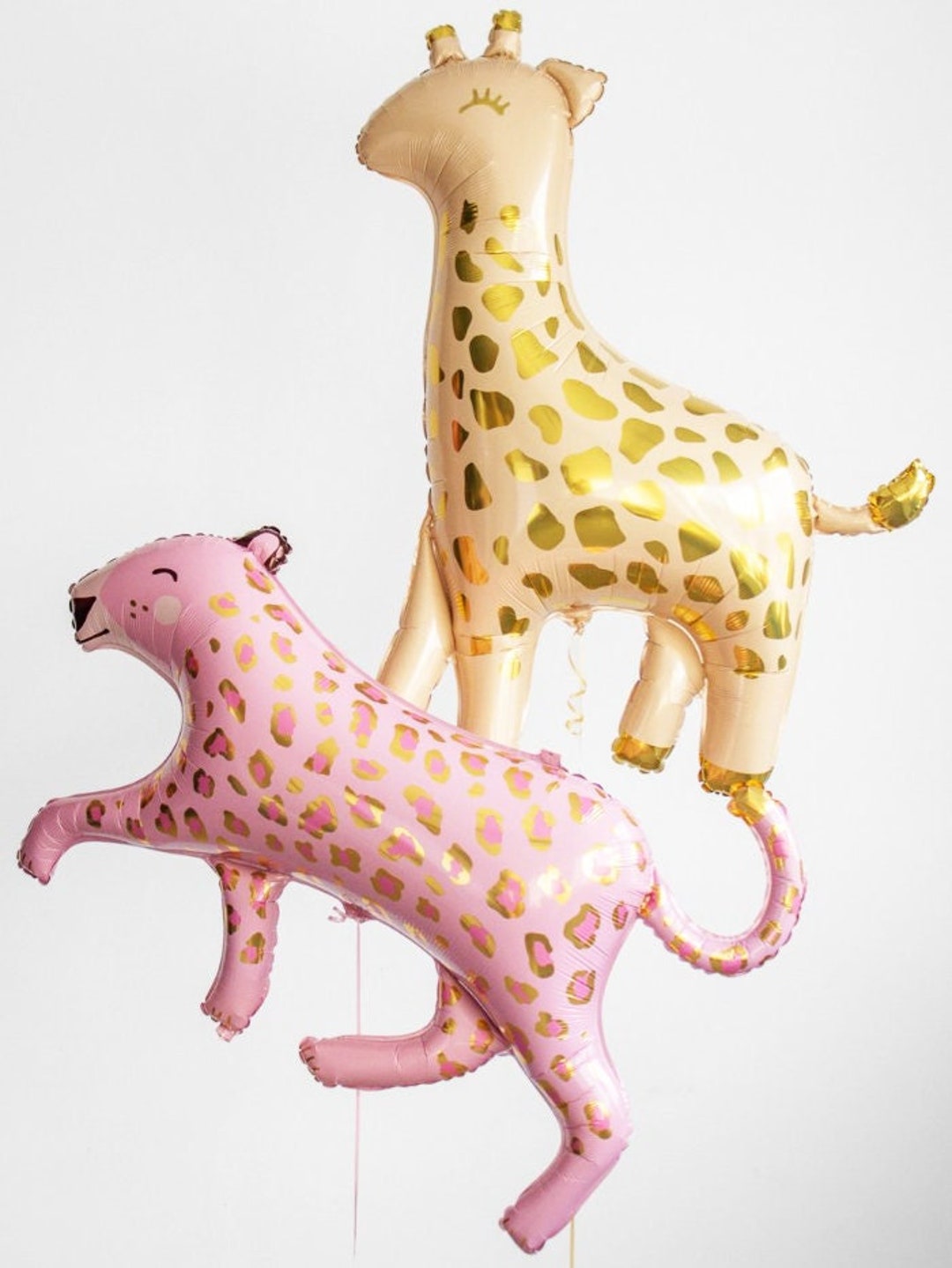 Adorable Safari Animal Balloon Set - Giraffe and Leopard Balloons for ...