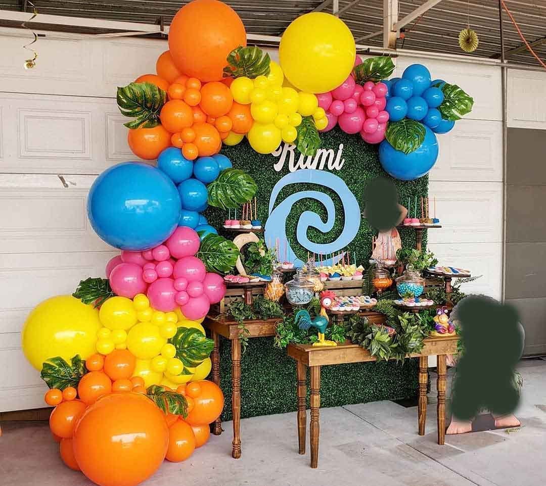 Hawaii Balloon Arch Birthday Party Decorations | Tropical Baby Shower ...