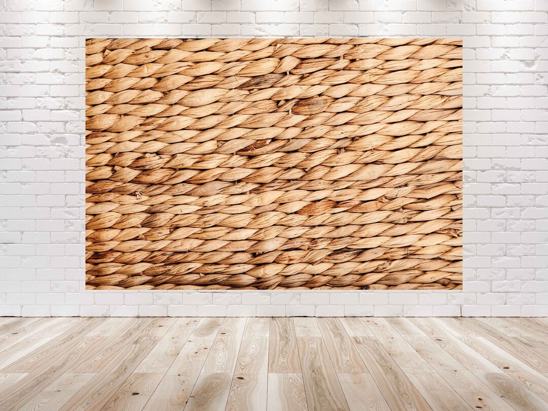 7X5 FT Woven Party Decorations Backdrop | Wicker Banner Boho Party ...