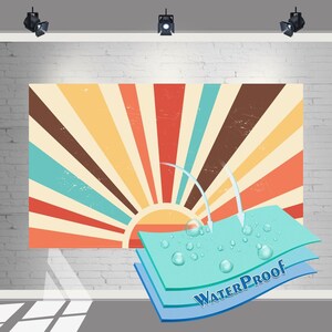 7X5FT Boho Rainbow Birthday Decorations Sun Backdrop Groovy Theme ...