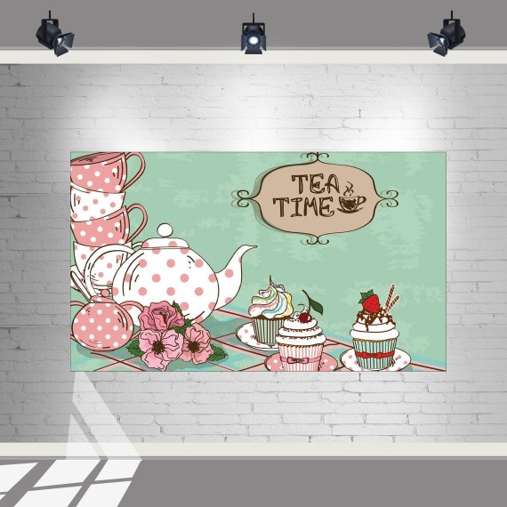 Antique Tea Party Background