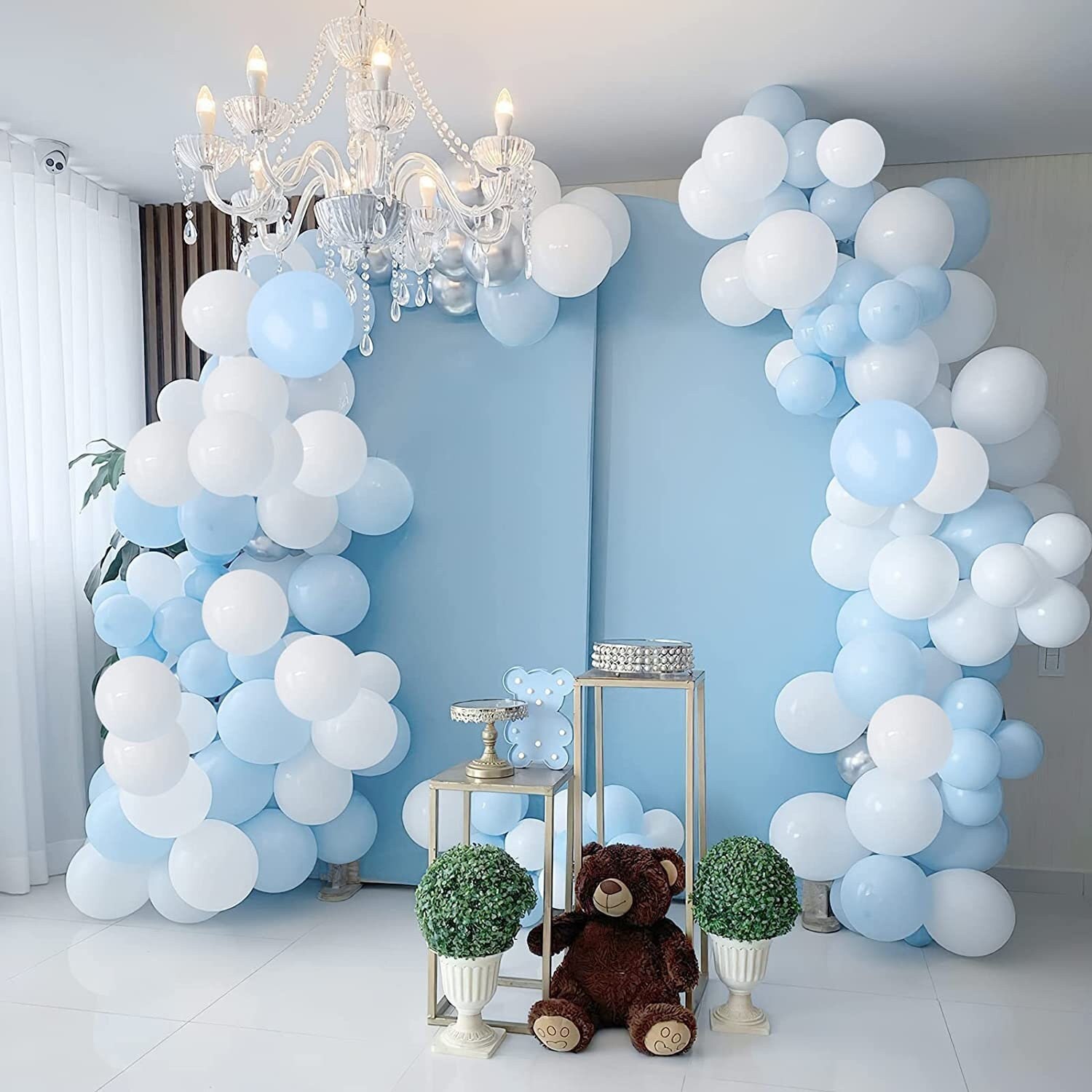 Light Blue and White Balloon Arch Kit Birthday Party - Etsy