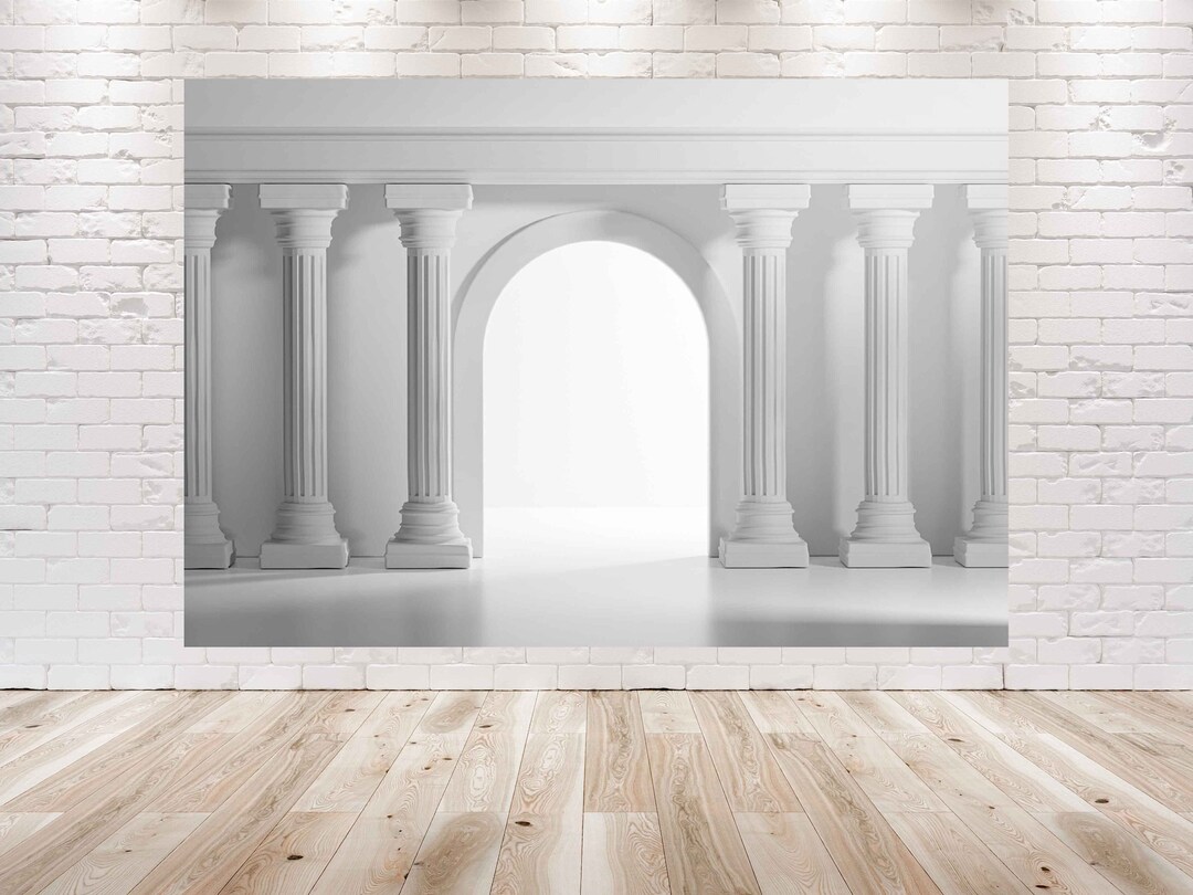 Greek Birthday Party Backdrop 7x5 FT | Greece Theme Photo Background ...